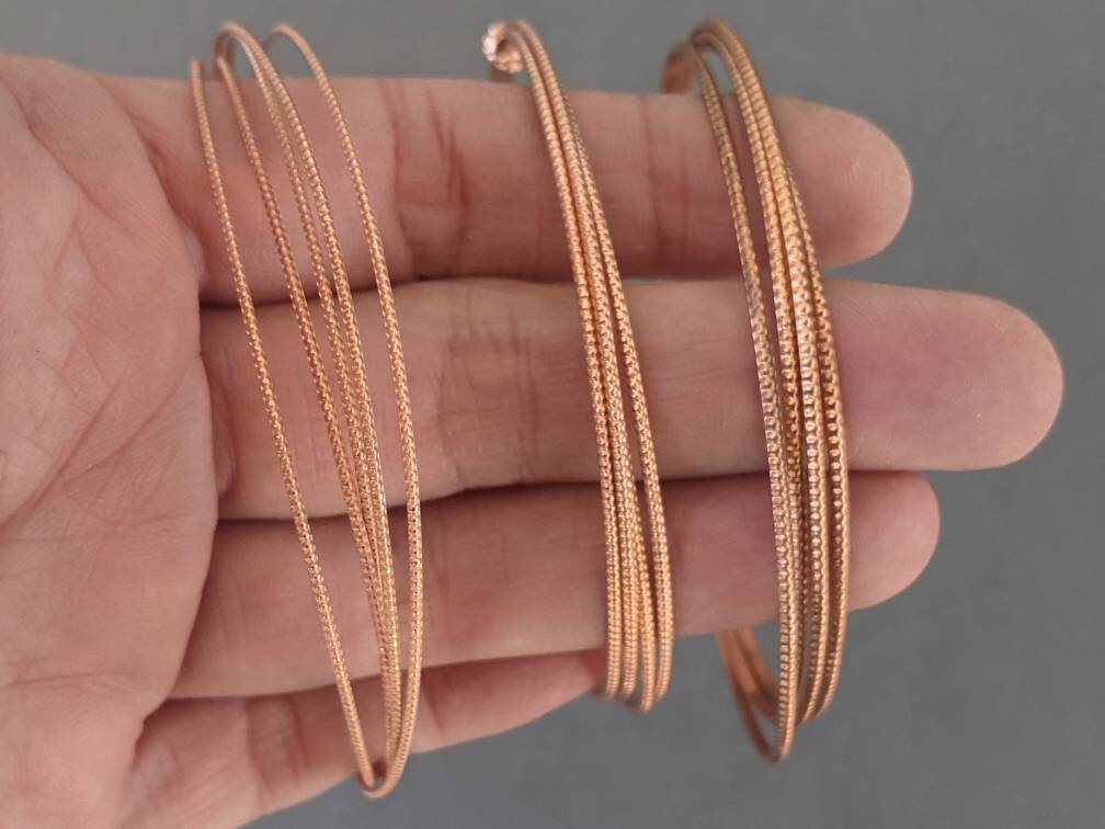 Half Round Bead Wire- 3ft Copper or Brass Hand Rolled Pattern Wire - Etsy