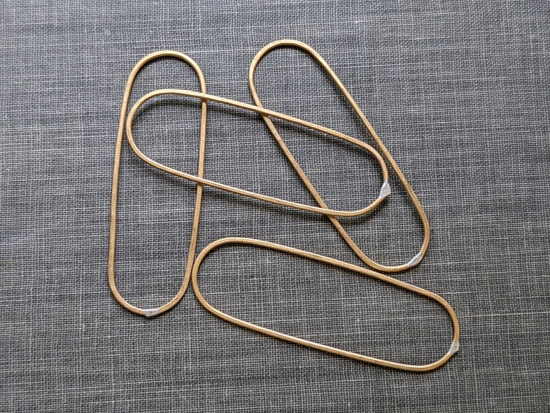 Large Raw Brass Capsule Shaped Forged Oval Hoop Links- Set of 4 - Etsy