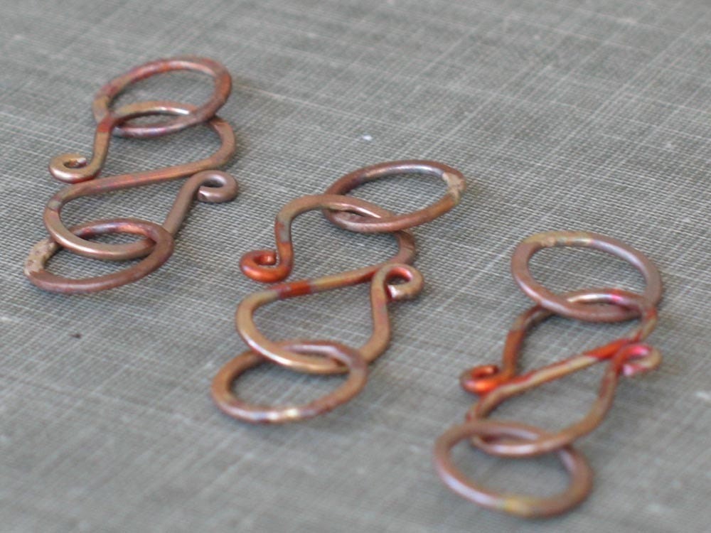 Firescale Copper Clasps-set of 3 - Etsy