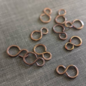 Asymmetric Firescale Copper Connector Link- Set of 10 - Etsy