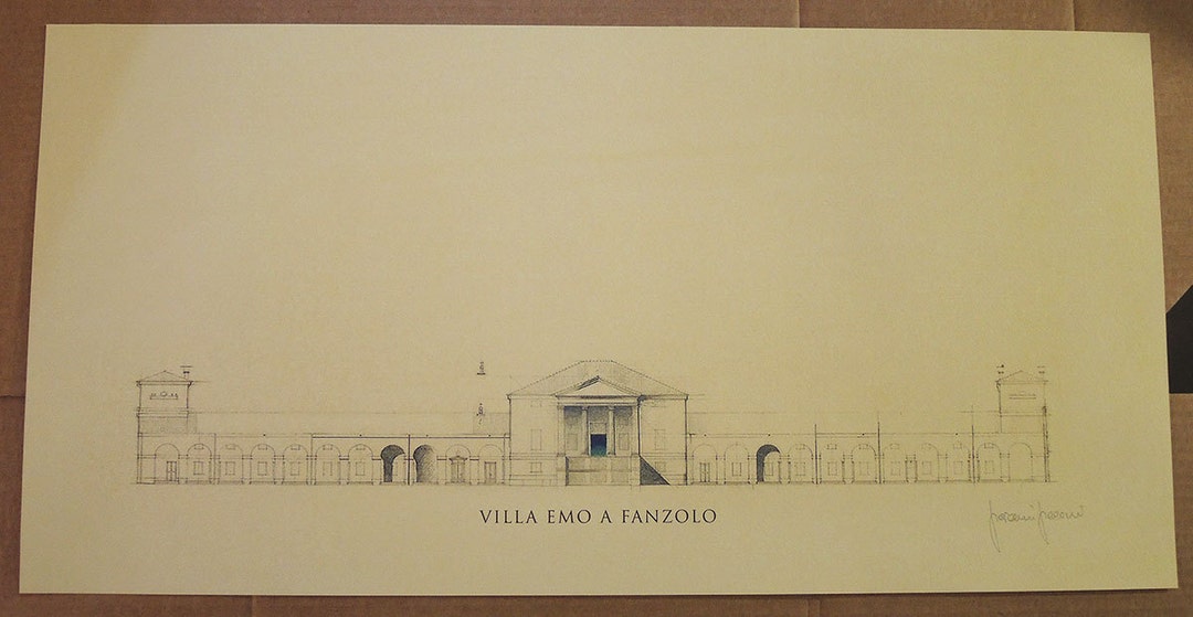 Villa Emo by Palladio Print 23x16in 58x40cm Signed by Author - Etsy