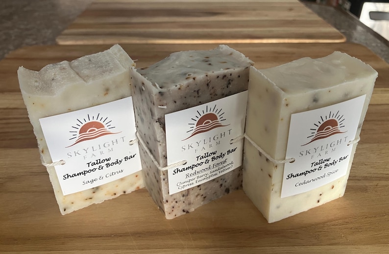 Tallow Shampoo Bar & Soap for Everything - Etsy