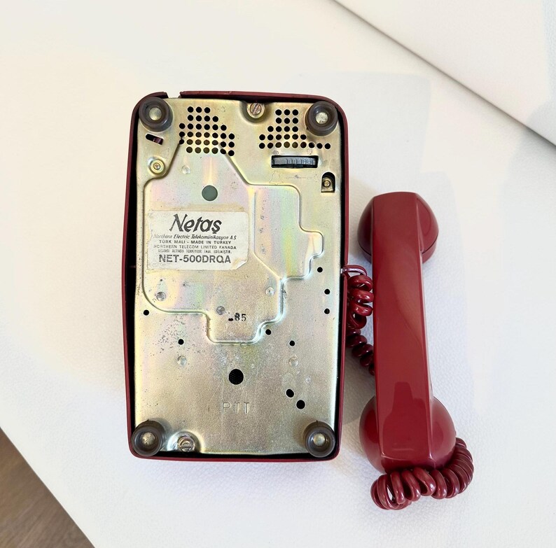 Antique Red Rotary Telephone From the 1950's, Red Telephone, Rotary ...