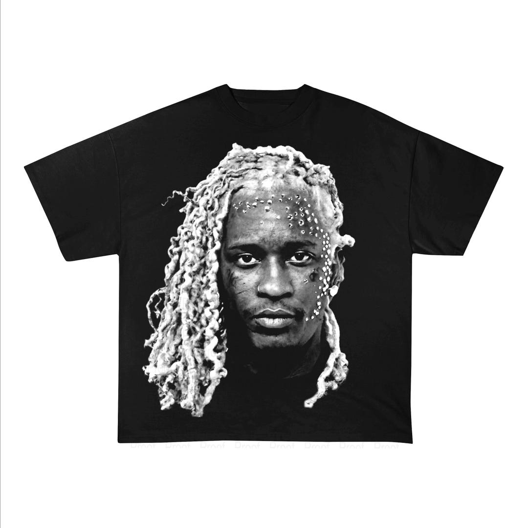 2 File YOUNG THUG PNG Rap Tee Concert Merch Kanye Thugger Slime Season ...