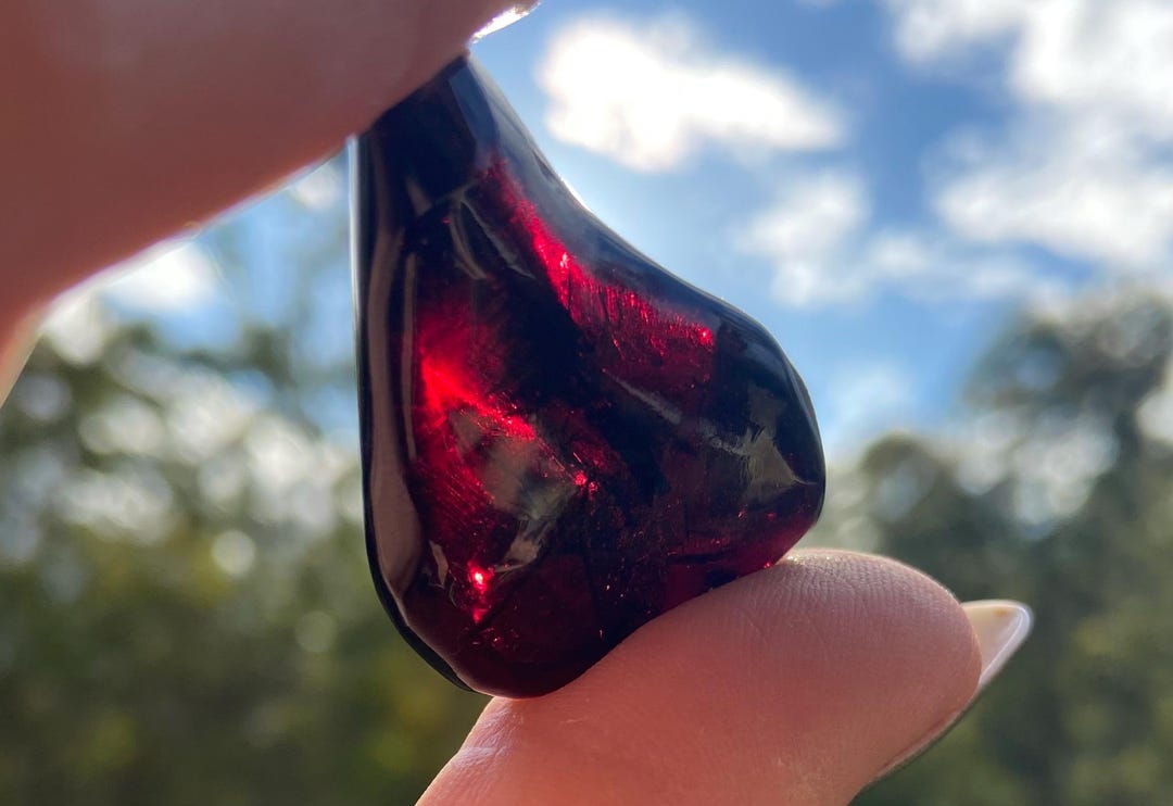 Rare Red Fire Amber: Baltic Sea Fossil With Organic Inclusions - Etsy