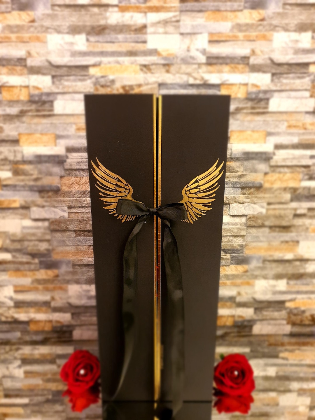 Luxury Angel Wing Gift Box With Roses & Chocolate - Etsy