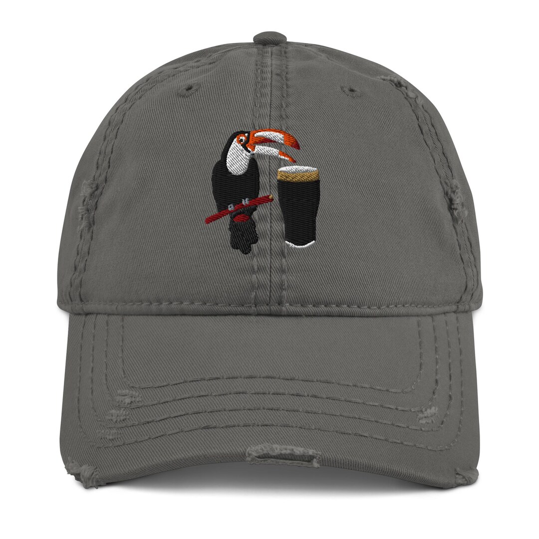 Guinness Toucan Embroidery Distressed Dad Hat Cap Beer Hat Birthday ...
