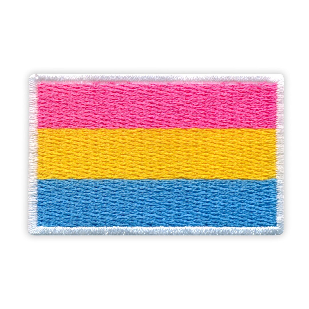 Pansexual Pride Flag Embroidered Patch / Badge Patchion Patches - Etsy