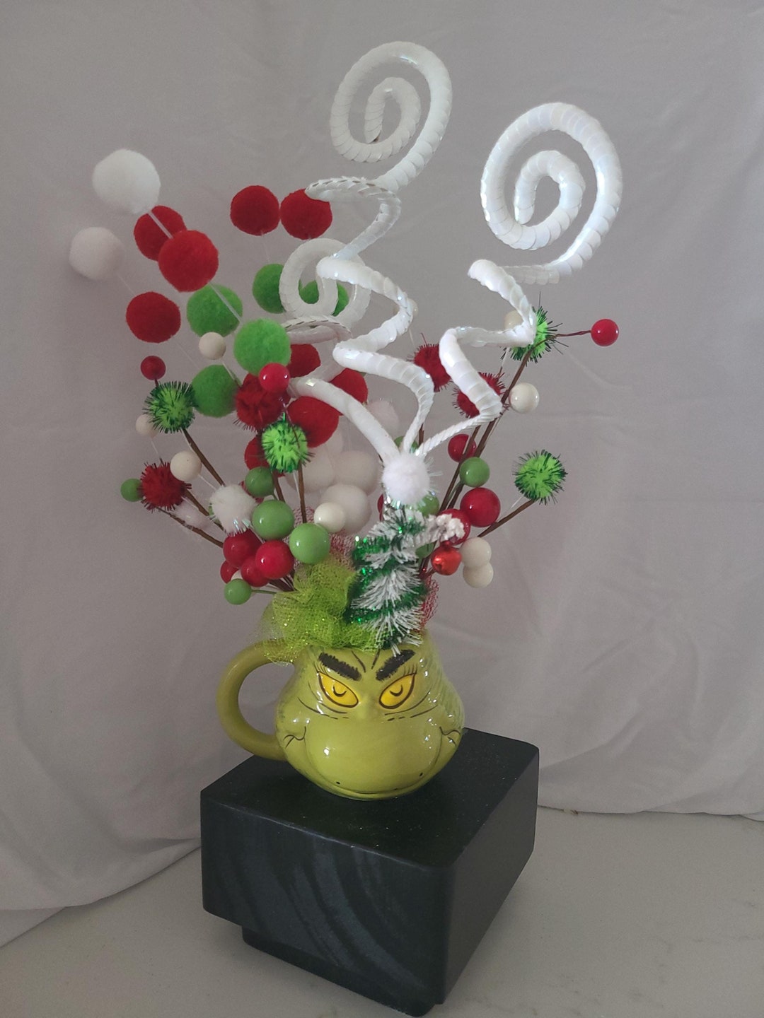 Mini Grinch Mug Arrangement #2 - Etsy