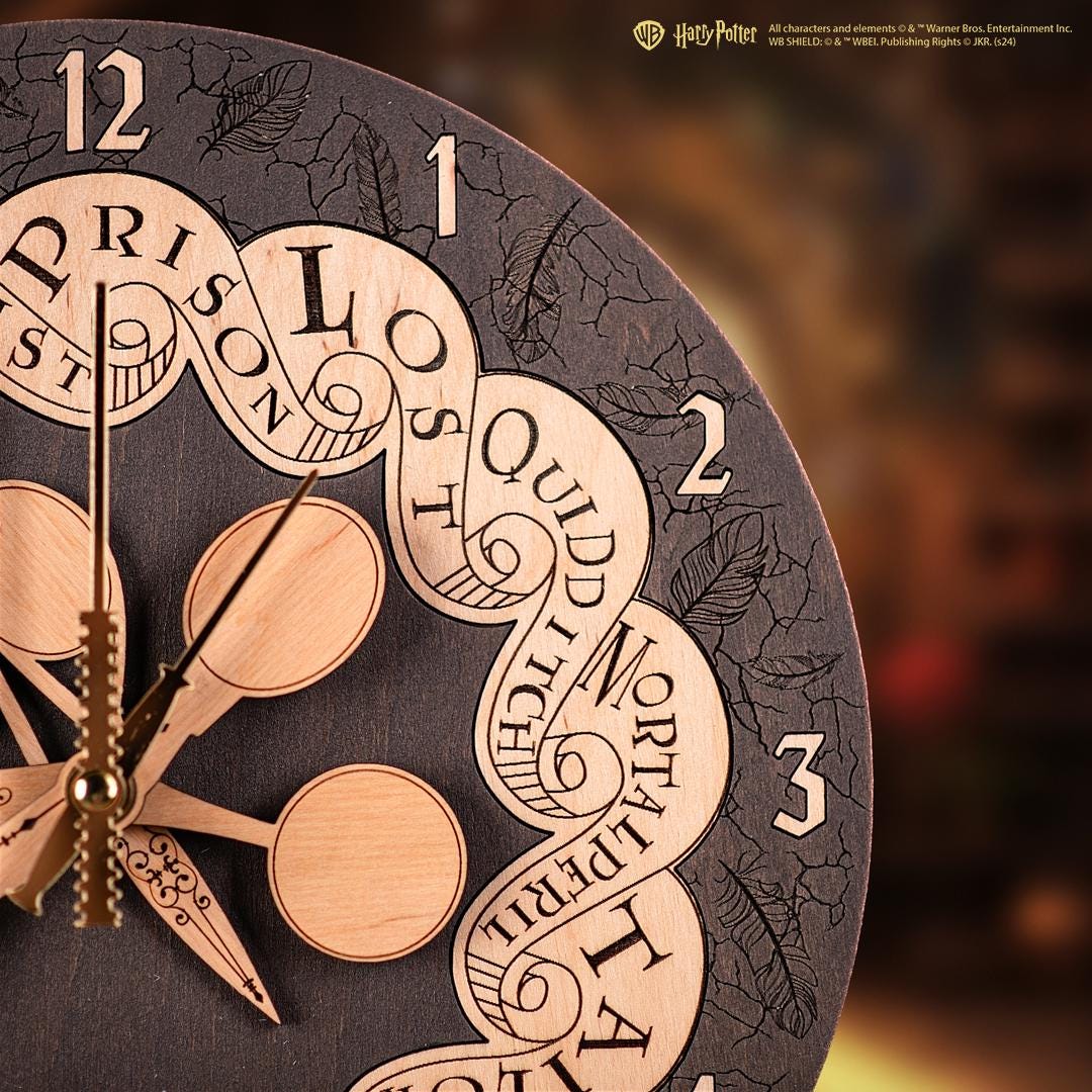 Magical Harry Potter Wall Clock | Weasley Family Adventure Theme - Etsy