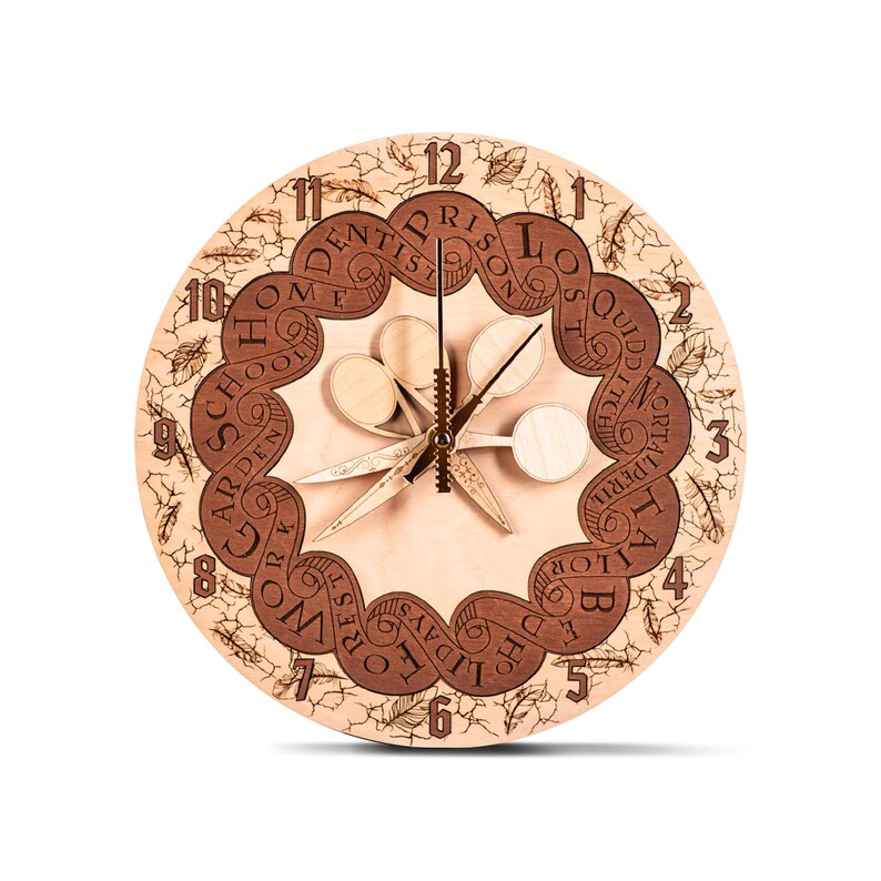 Magical Harry Potter Wall Clock Weasley Family Adventure Theme - Etsy