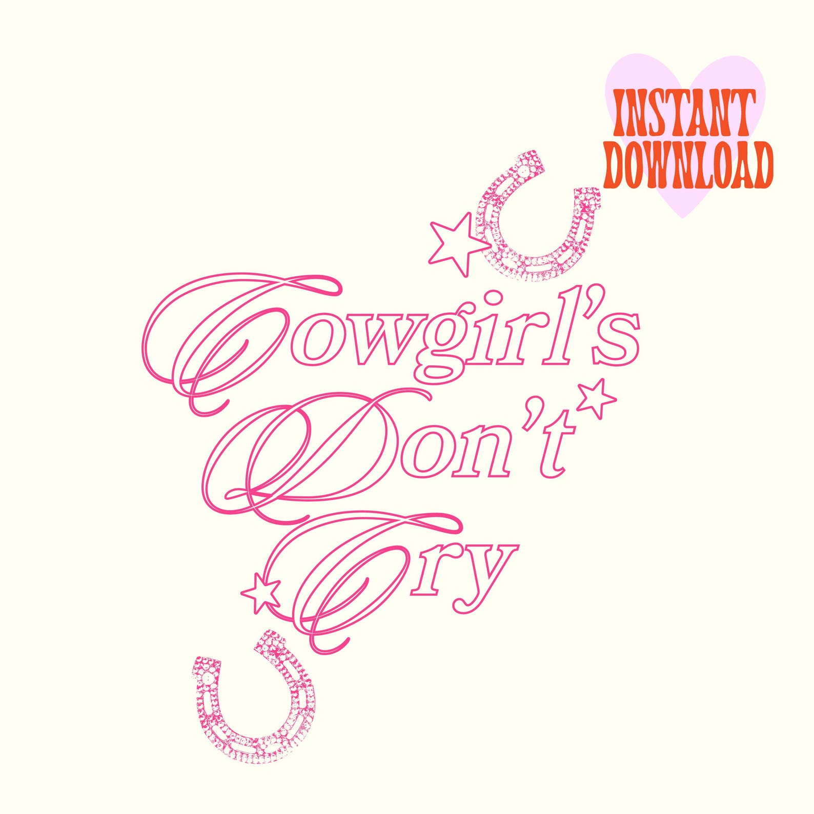 Cowgirl's Don't Cry, Western Digital Art, Cowgirl Printable, Cowgirl ...