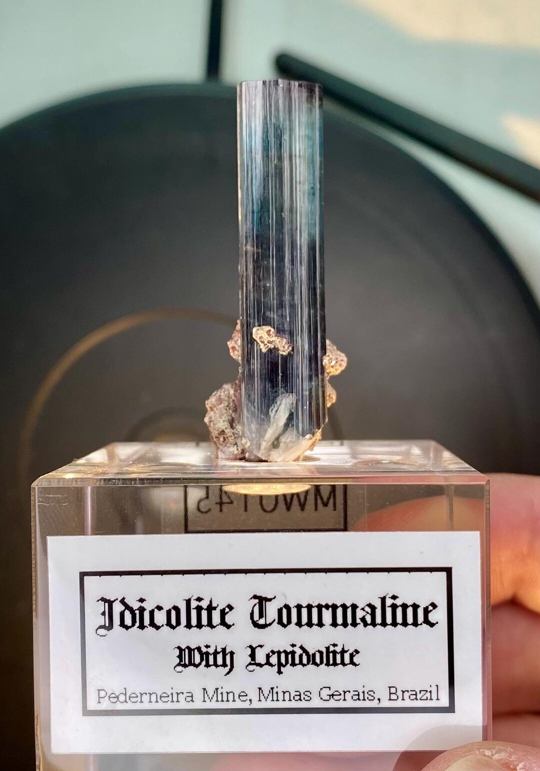 Elbaite Tourmaline Crystal Specimen, Pederneira Mine, Brazil, Custom ...