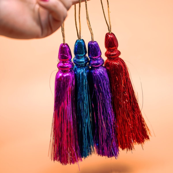 Metallic Tassels - Etsy