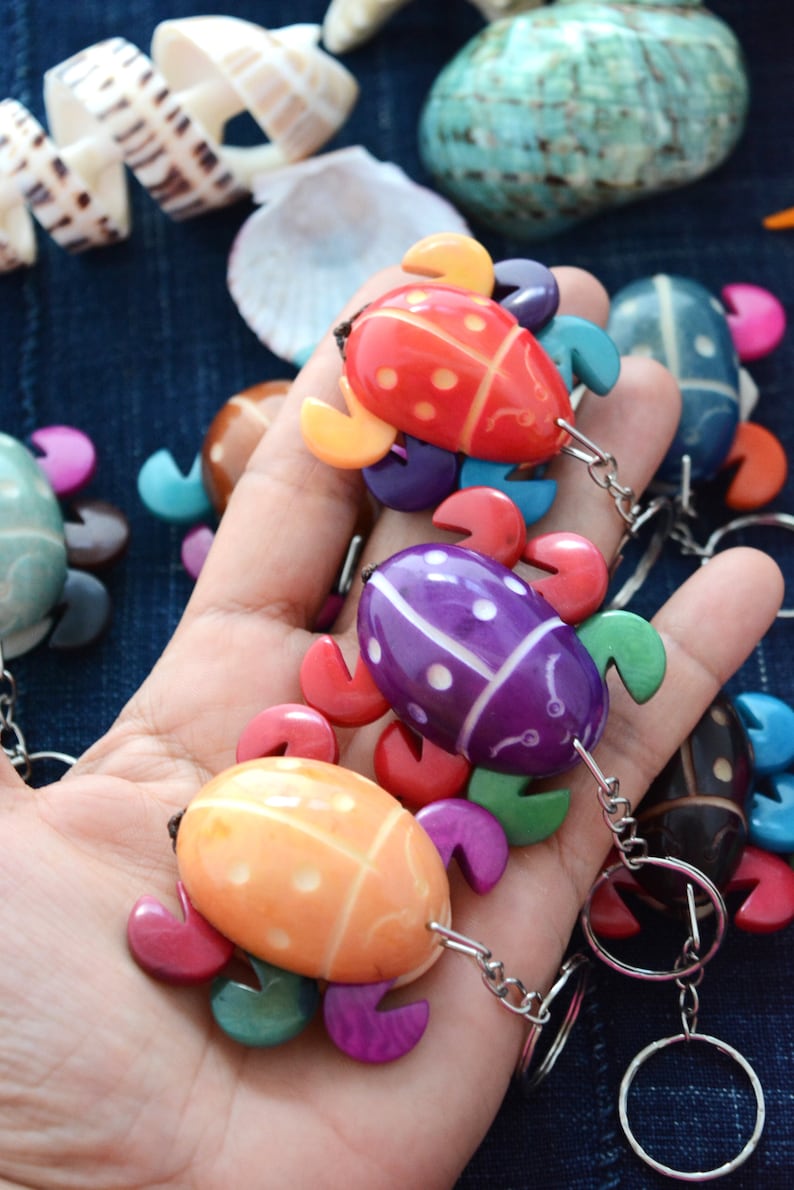 Mister Crab: Natural Tagua Carvings 53x50mm Crab Keychain 1 | Etsy