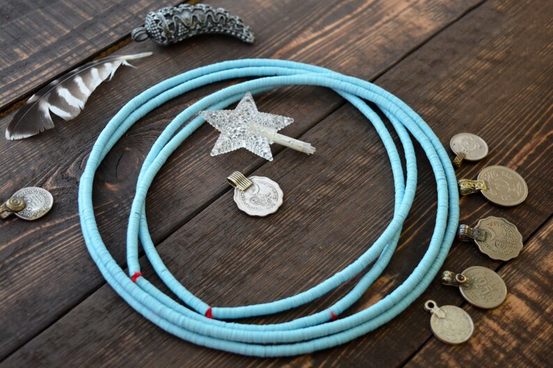 4mm Baby Blue African Vinyl Record Beads Vinyl Discs - Etsy