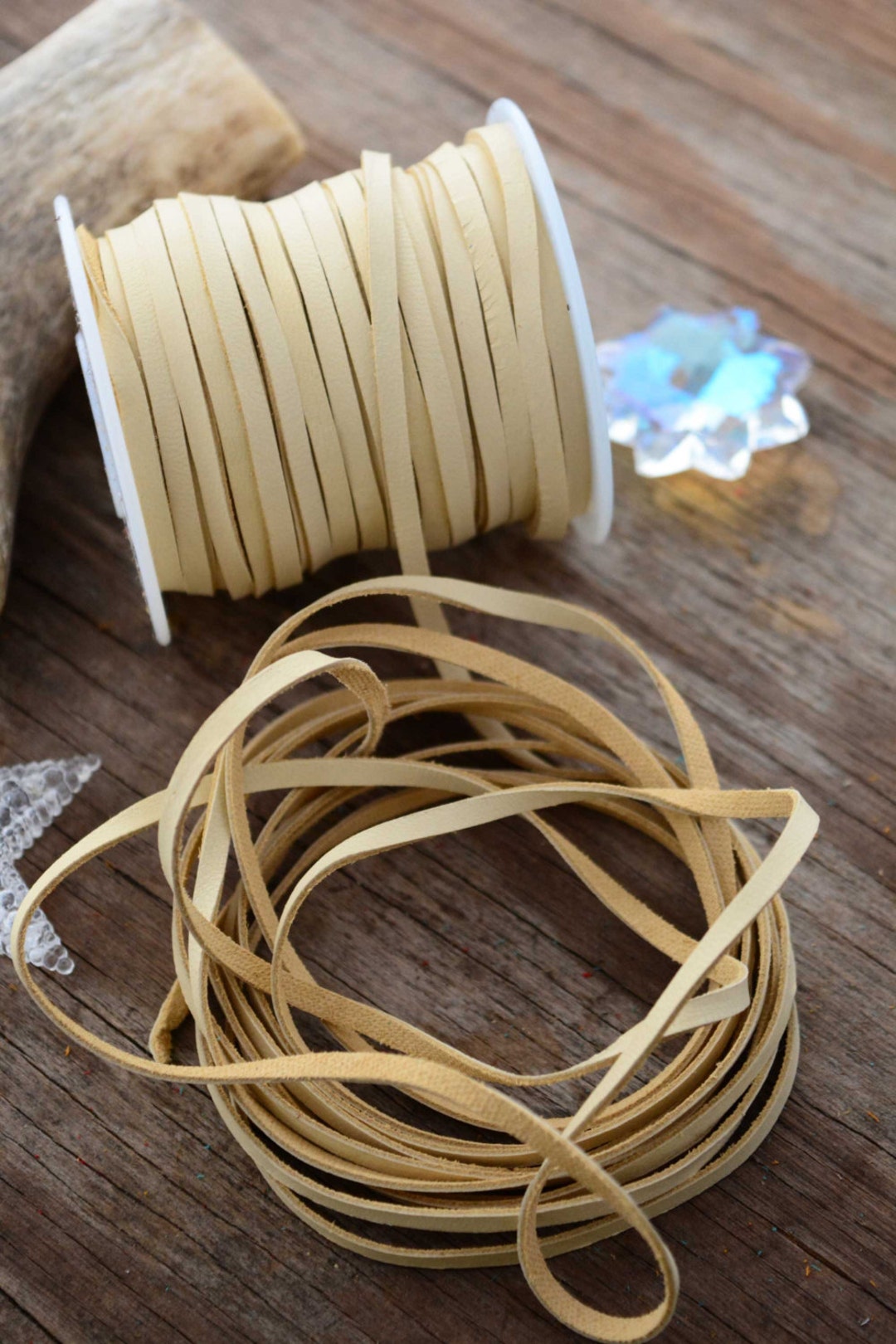 Light Tan: 3mm Deer Suede Lace | 5 Feet or Full Spool - Etsy