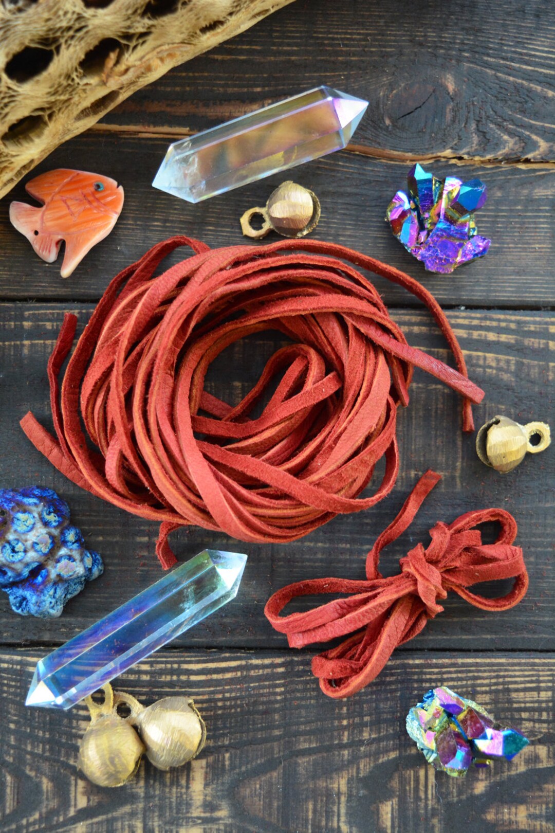 Sienna Brown: 5mm Deer Suede Leather Lace, 40" Strap (1pc) / Deer Lace ...