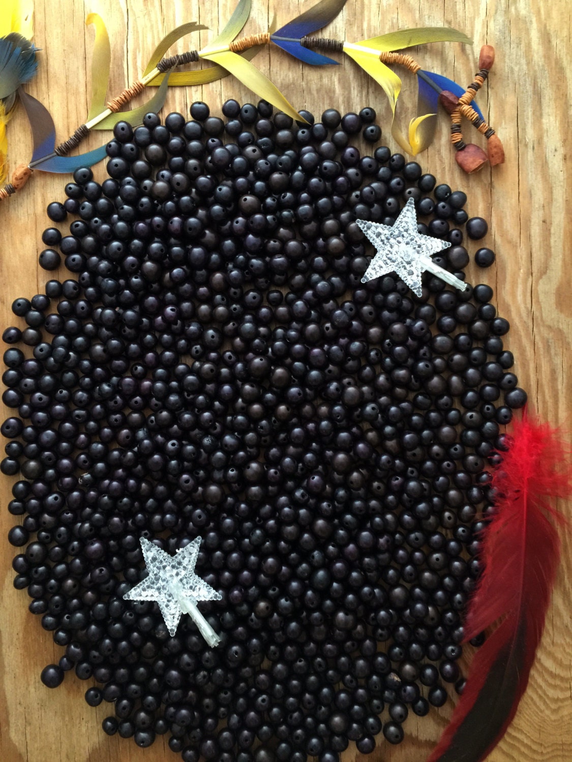 Black: Real Acai Beads from South America 8-10mm / Pick your | Etsy