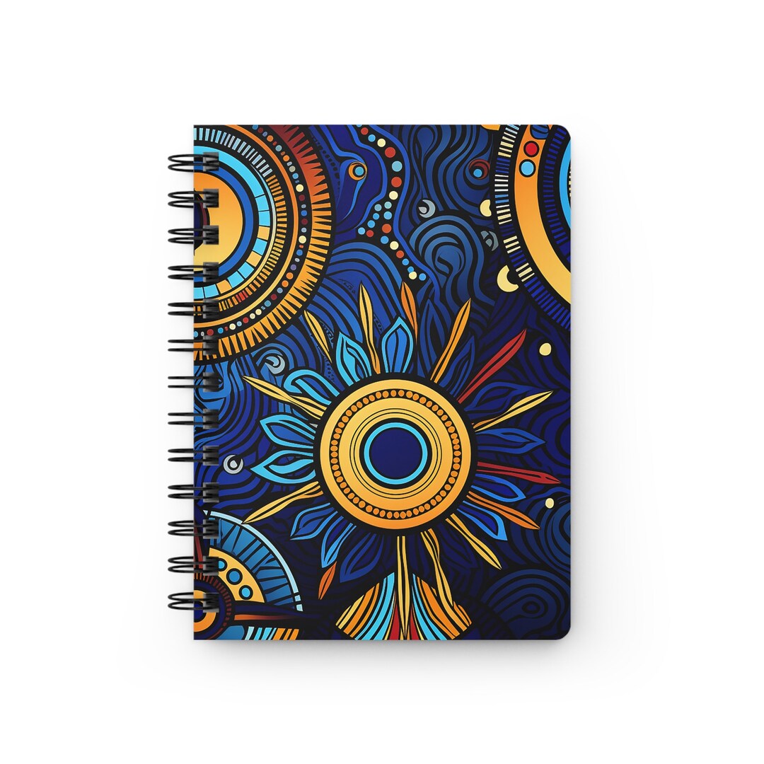 Indigo Way: Indigo Blue African Textile Inspired, Glossy Laminated ...