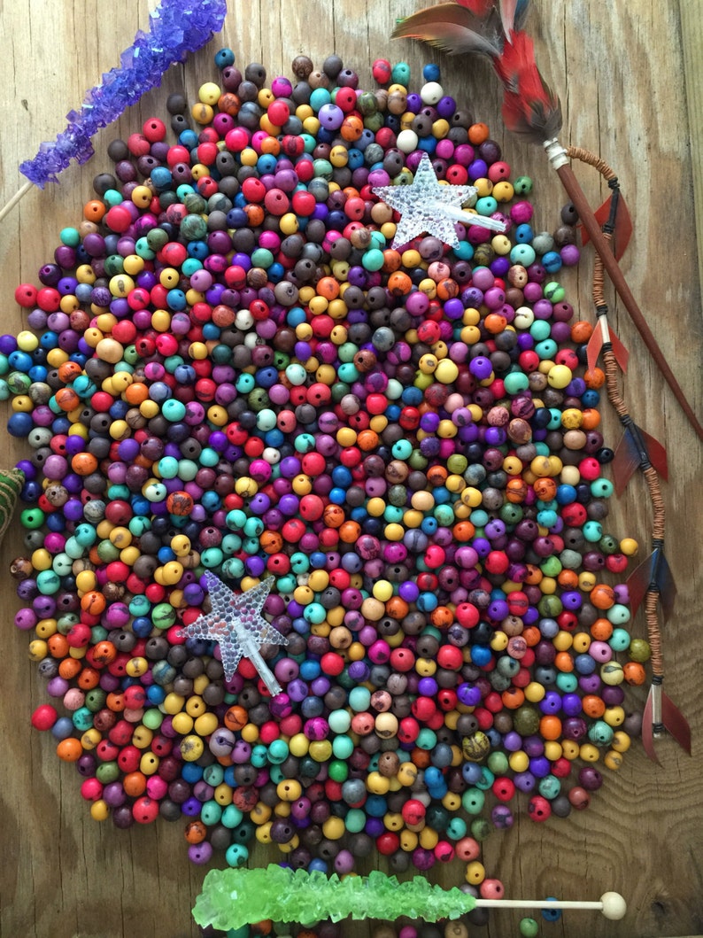 Carnival Mix Acai Beads From the Amazon – Natural Seed Beads, 6–10mm ...