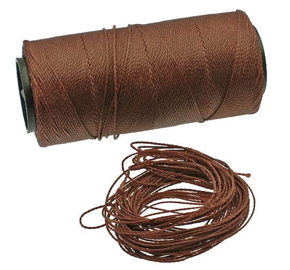 Chocolate Brown: Waxed Polyester Cord 1mm X Pack of 25 Feet - Etsy
