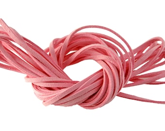 Scarlet Red: Faux Suede Leather Cord microfiber 3mm X 15ft | Etsy