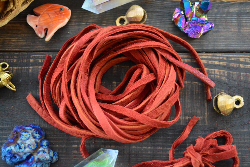 Sienna Brown: 5mm Deer Suede Leather Lace 40 strap | Etsy