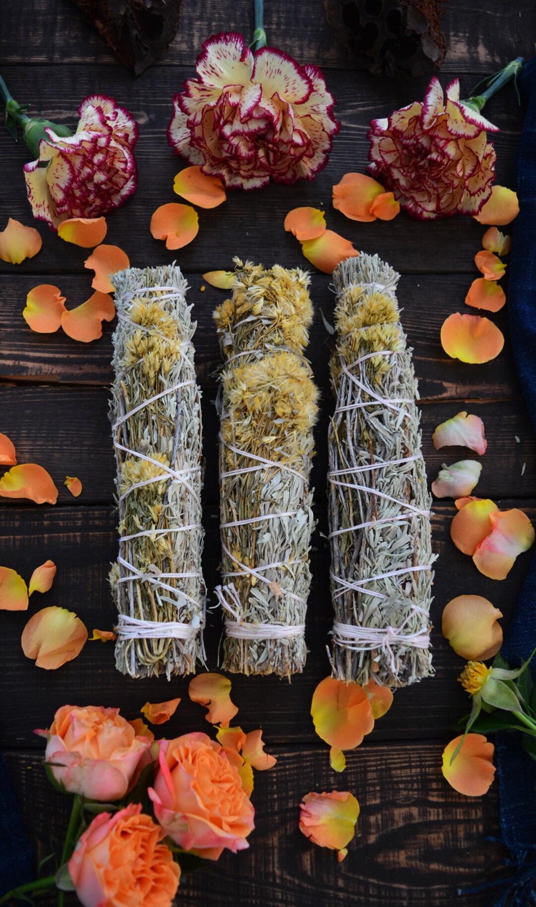 Organic Colorado Blue Sage Bundle, 8-9" Large Bundles, 1 Stick ...