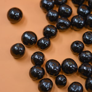 Black: Real Acai Beads From South America, 6-10mm | Pick Your Quantity ...