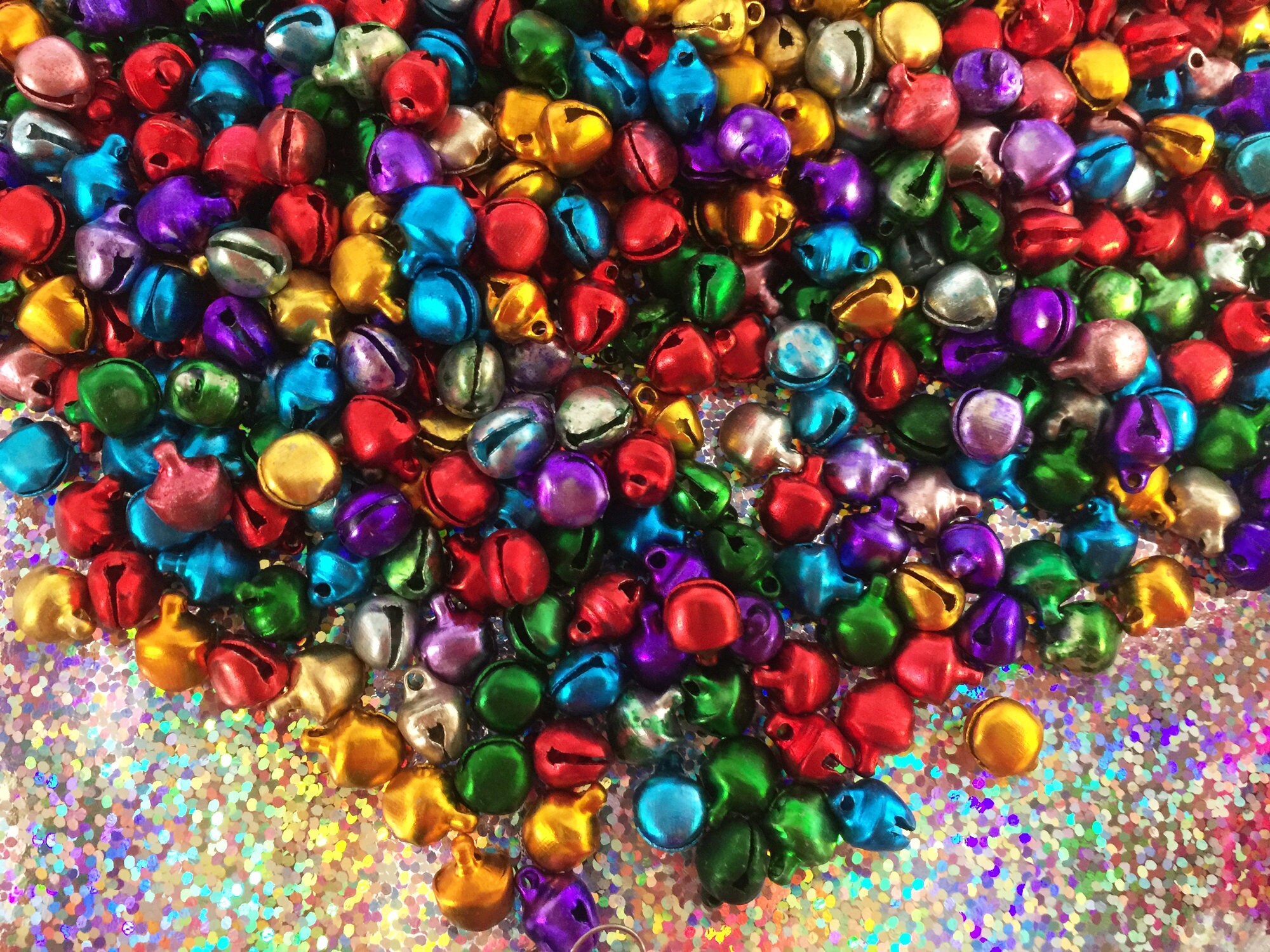 Christmas Jingle Bells Multi-Color Tiny Bells 9x8mm 25 pcs | Etsy