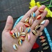Enamel Cowrie: Gold Plated Enamel Cowry Shells Links Pukka - Etsy