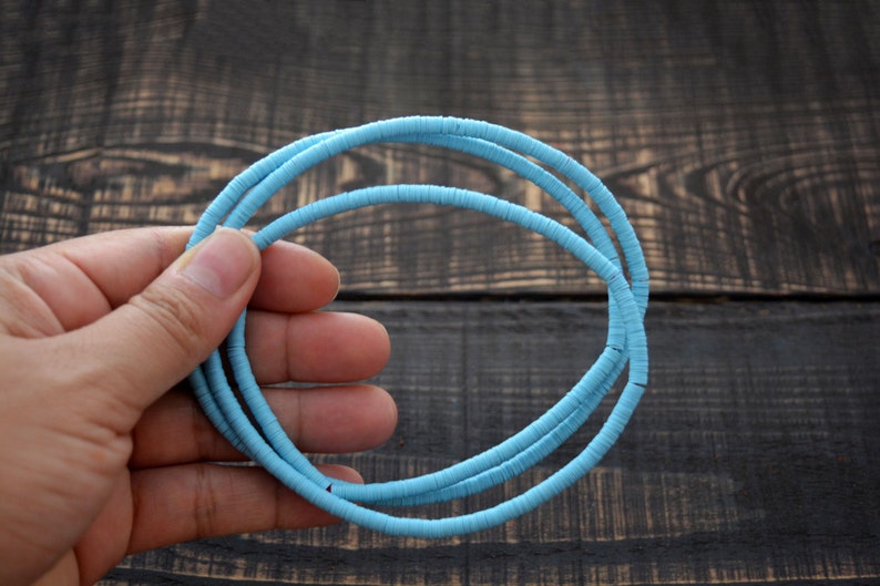 4mm Baby Blue African Vinyl Record Beads Vinyl Discs - Etsy