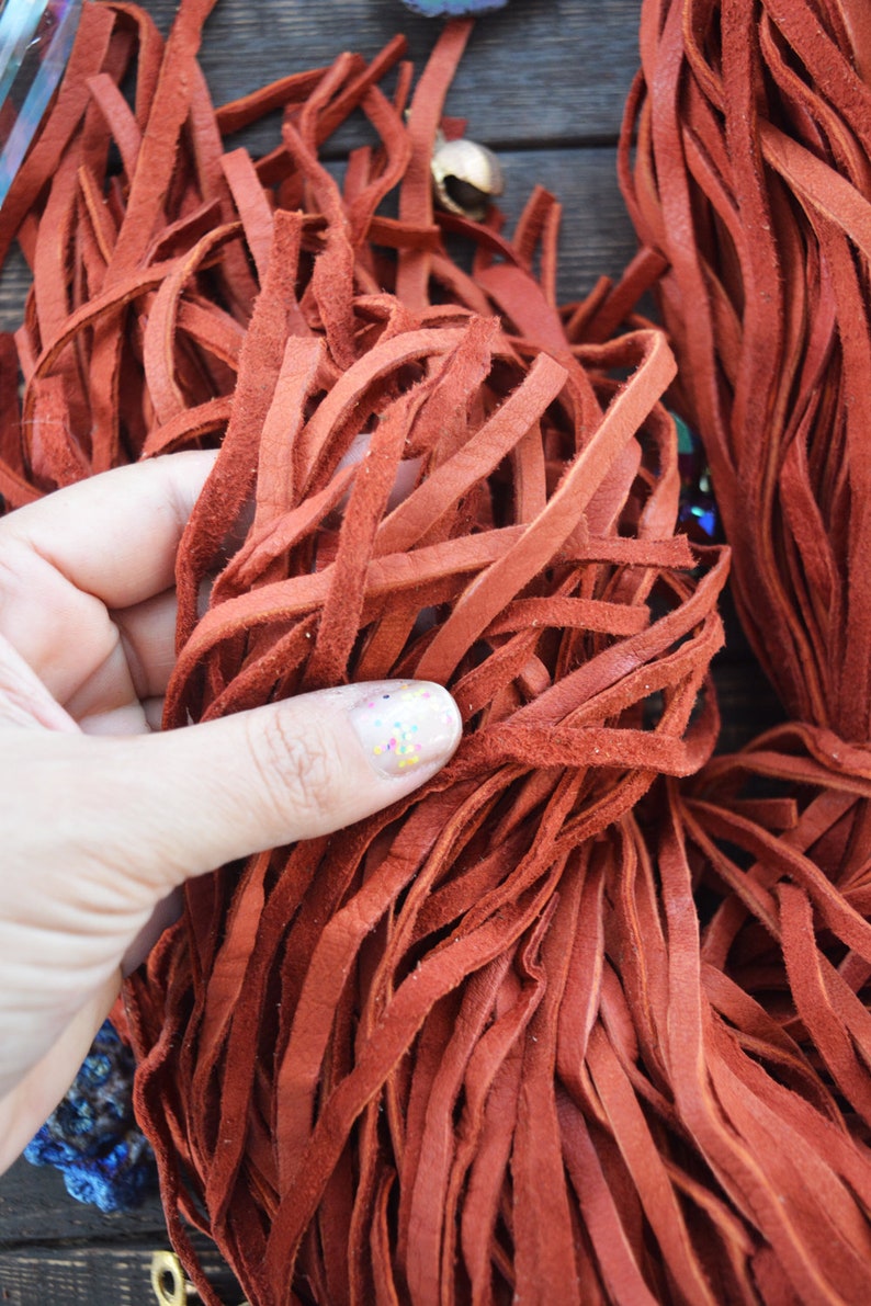 Sienna Brown: 5mm Deer Suede Leather Lace 40 strap | Etsy