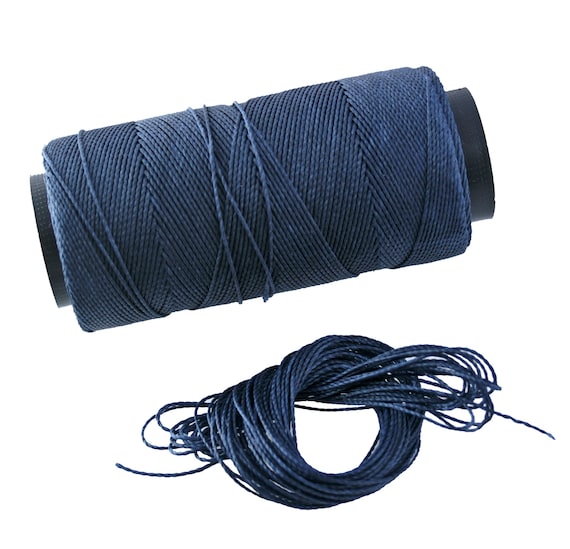 Navy Blue: Waxed Polyester Cord 1mm X Pack of 25 Feet 8.33 | Etsy