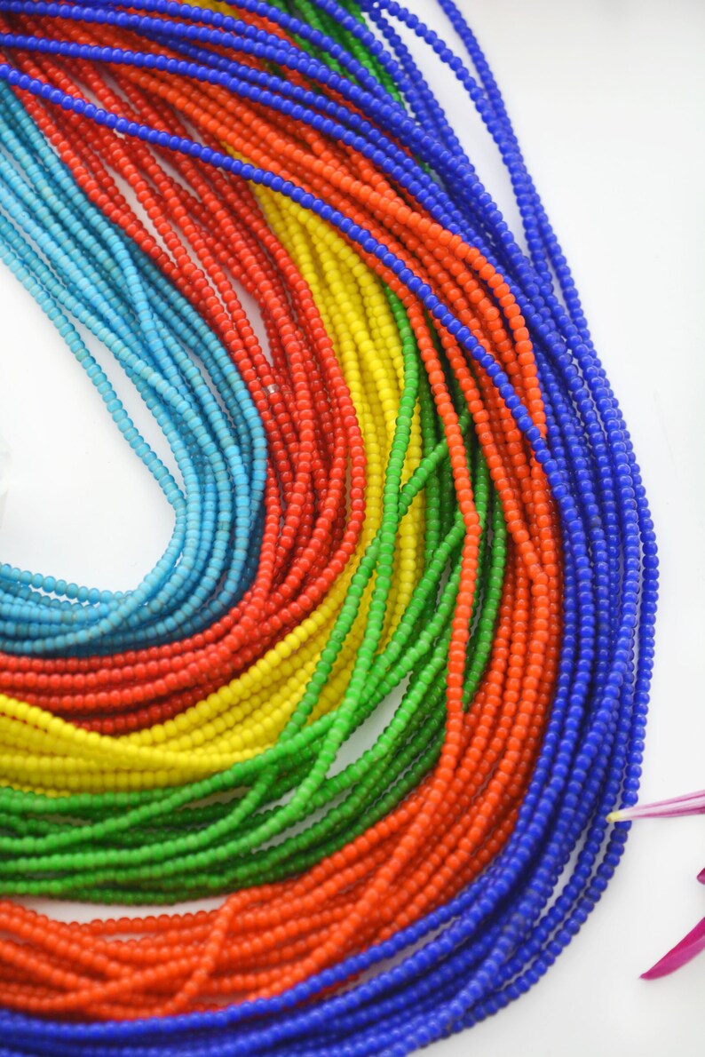Solid Goomba: 2.5mm Goomba Glass Beads, Ghana Rondelle Tube Glass Beads ...