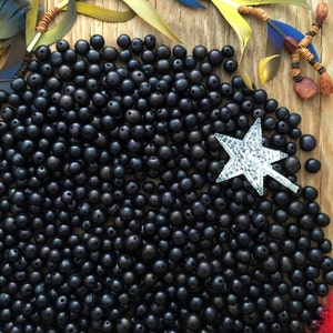 Black: Real Acai Beads from South America 8-10mm / Pick your | Etsy