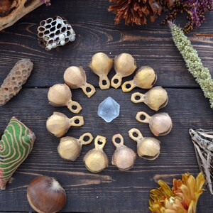 Rustic Bells: Large Copper Jingle Bells, 22x35mm, 2 Pcs / Magical ...