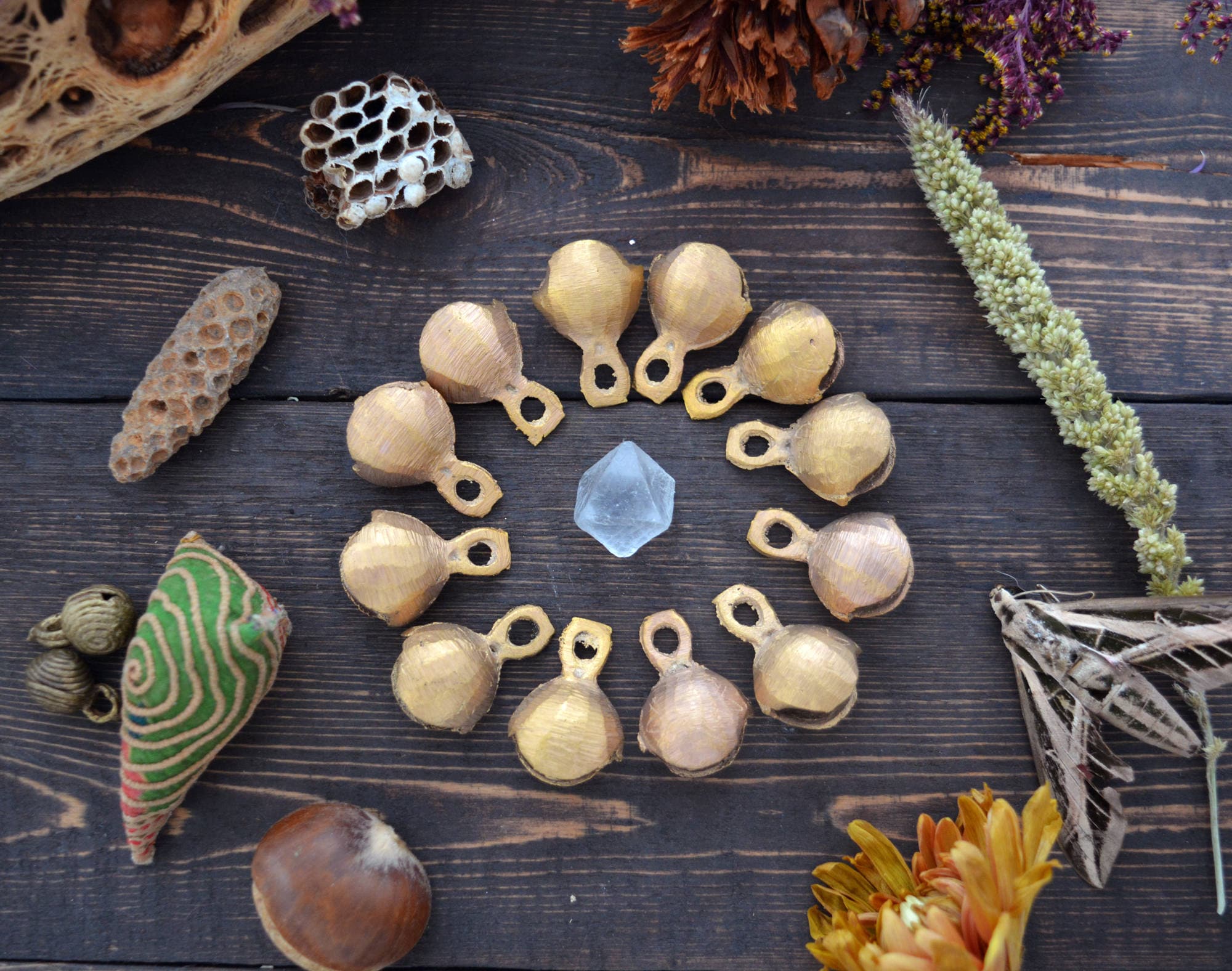 Rustic Bells: Large Copper Jingle Bells 22x35mm 2 Pcs / | Etsy