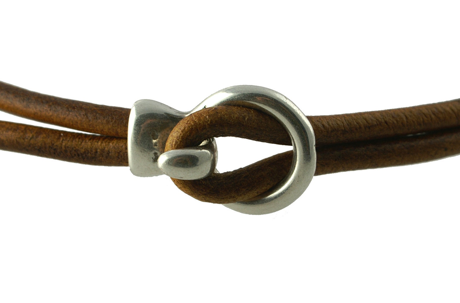 Silver Hook and Loop Leather Clasp 24x10mm 1 Clasp / Leather - Etsy