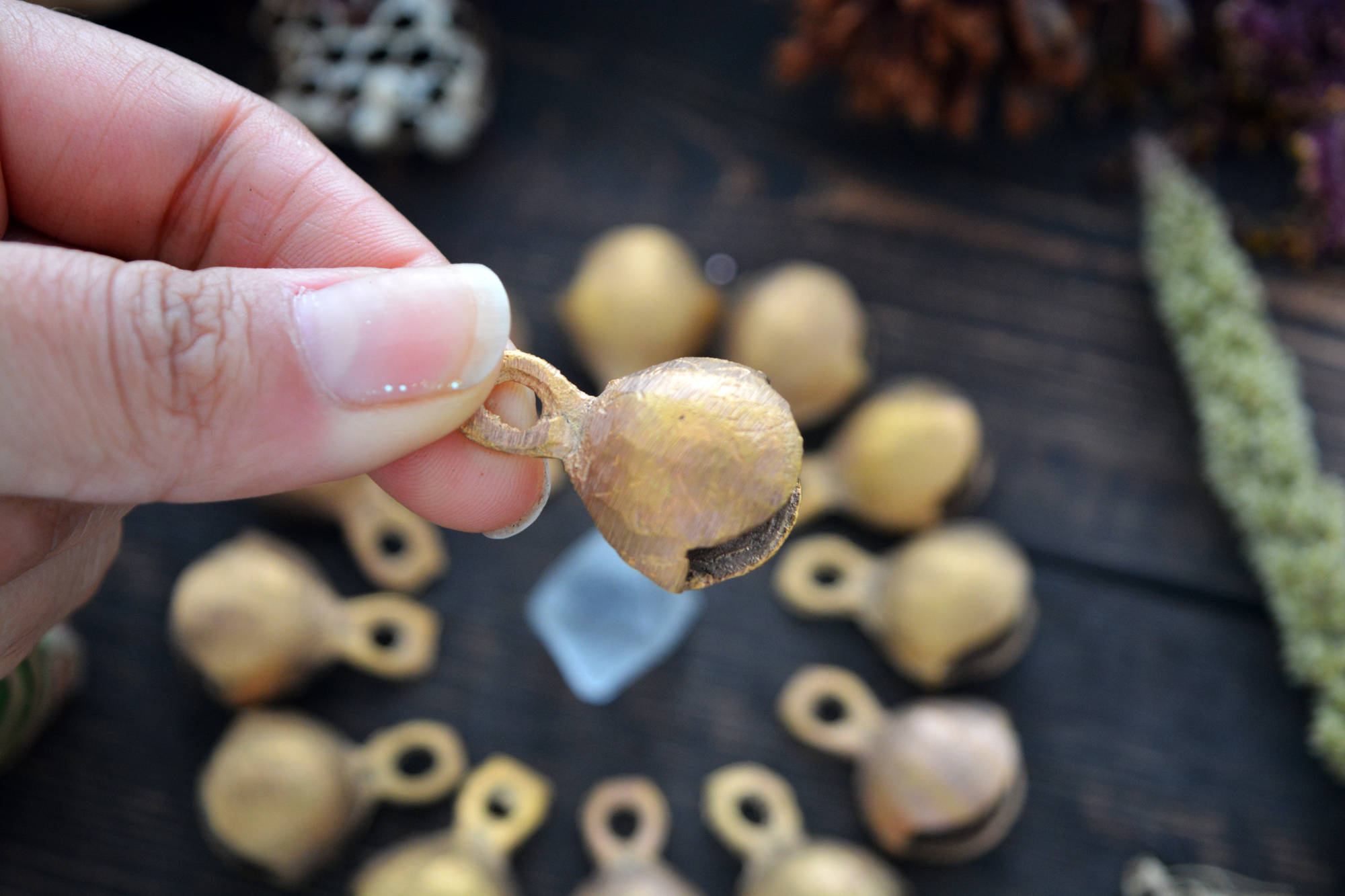 Rustic Bells: Large Copper Jingle Bells 22x35mm 2 pcs / | Etsy