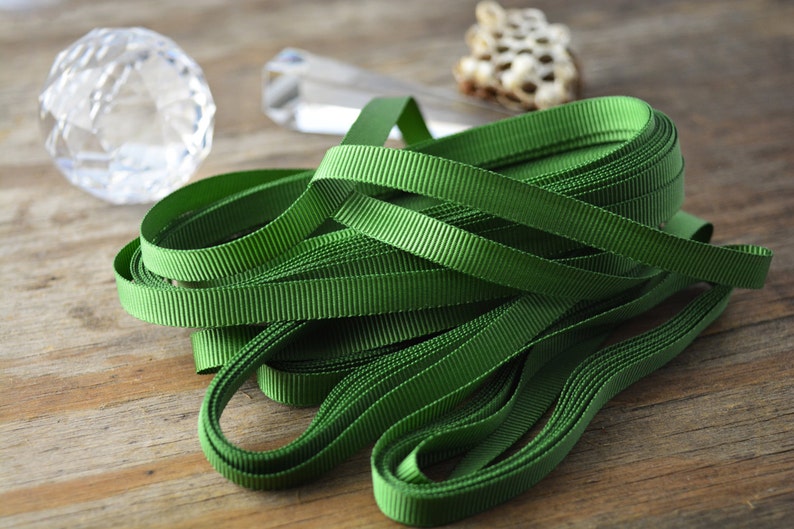 Olive Green: Skinny Ribbon Trim 7mm X 10 Meters / Craft - Etsy Singapore