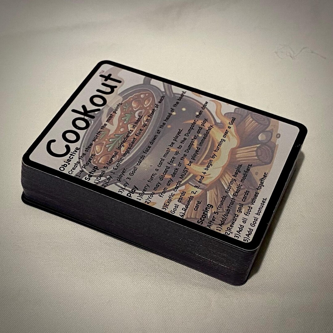 Cookout Card Game - Cooking Family Game, Party Game, Tabletop Game ...