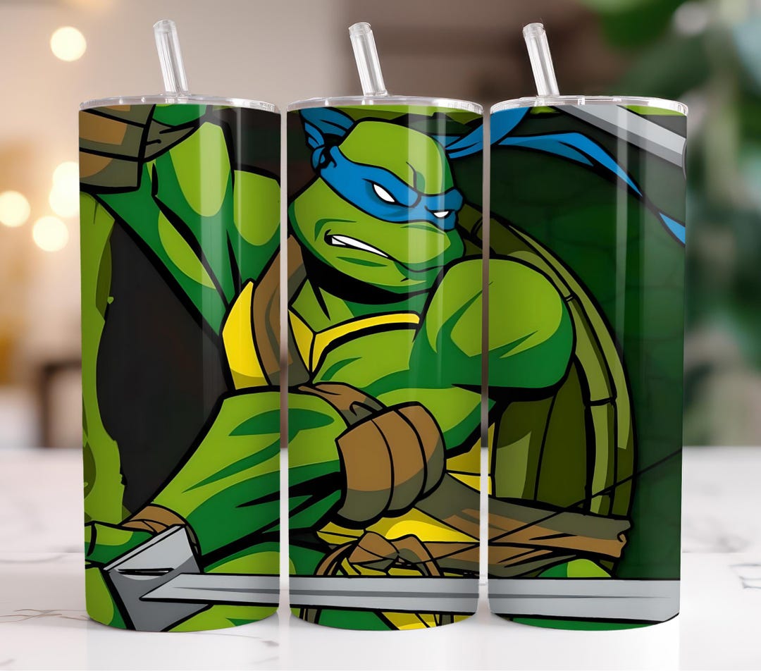 Ninja Turtles Tumbler Wrap, 20oz Skinny Tumbler Wrap, 20oz Ninja ...
