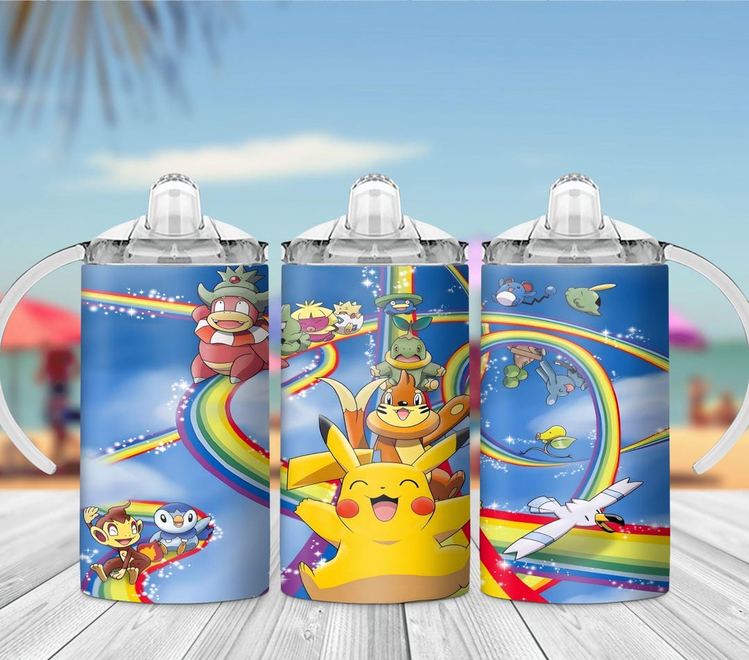 Pokemon 12oz Kids Flip Top Sippy Cup Tumbler Wrap, 12oz Tumbler ...