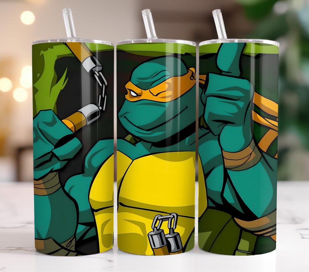 Ninja Turtles Tumbler Wrap, 20oz Skinny Tumbler Wrap, 20oz Ninja ...