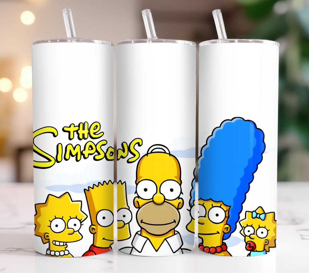 Simpson Tumbler Wrap, 20oz Skinny Tumbler Wrap, 20oz Simpsons Tumbler ...
