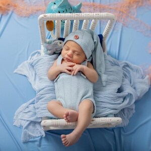Handcrafted Rustic Wooden Baby Bed - Minimalist Newborn Photography ...