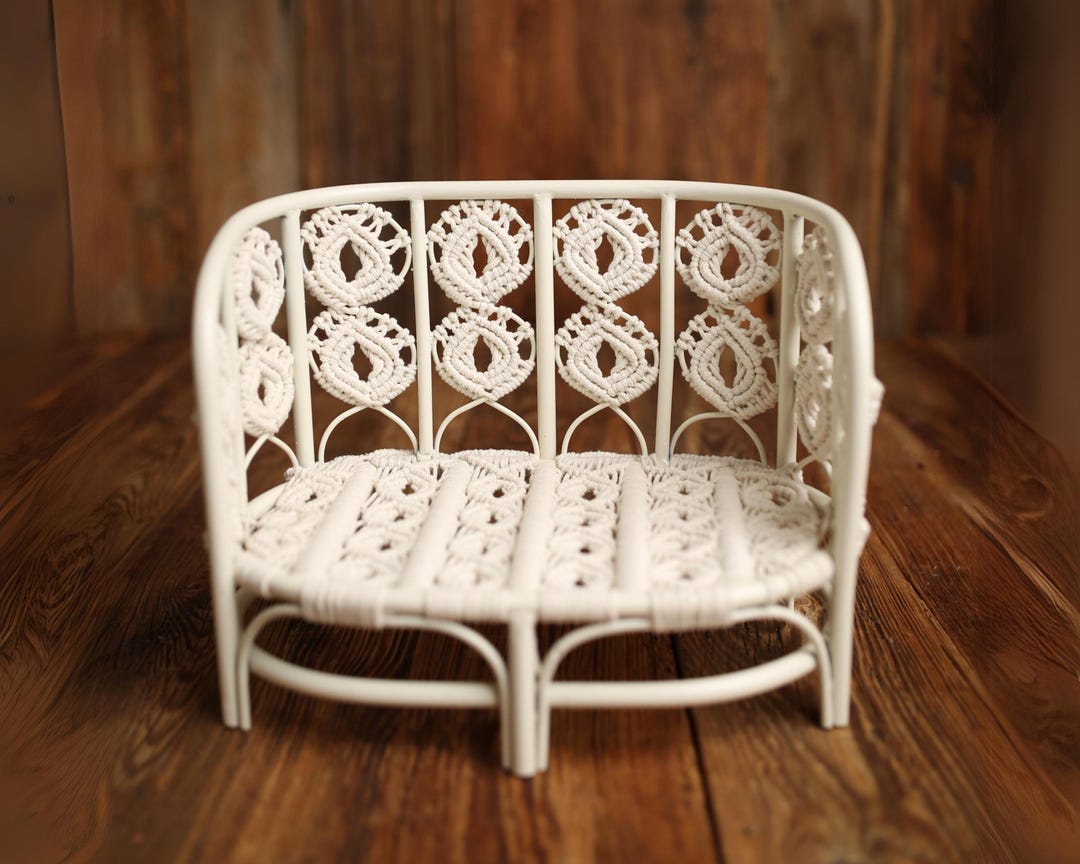Elegant Baby Macrame Sofa Prop for Photoshoots and Milestone Moments - Etsy