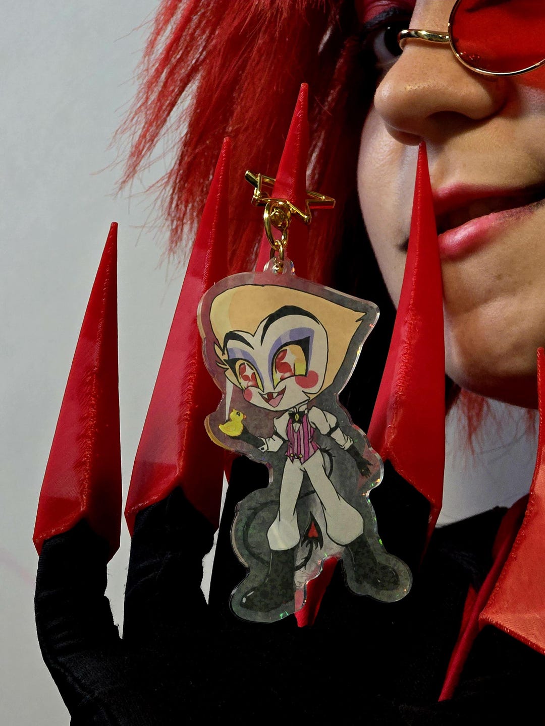 Lucifer Morningstar hazbin Hotel Keychain - Etsy